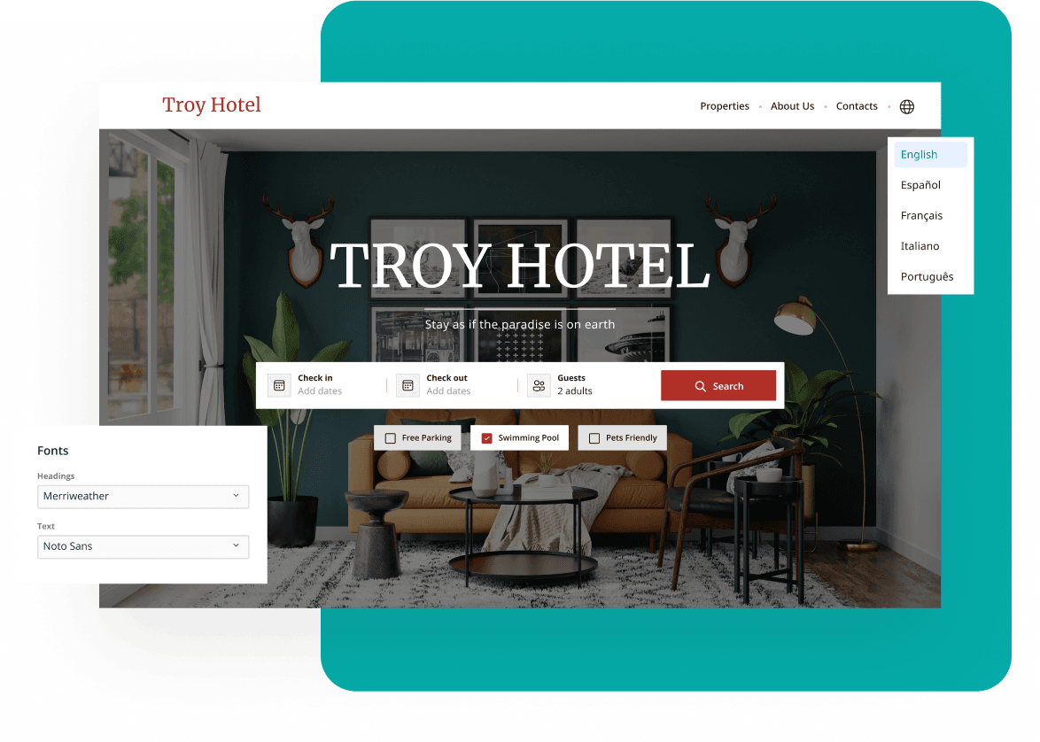 Hostaway Direct Booking Website Builder