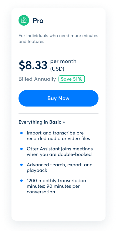 Otter.ai - Automatic Lecture Notes