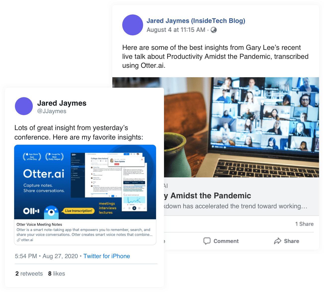 Otter.ai - Automatic Notes for Events
