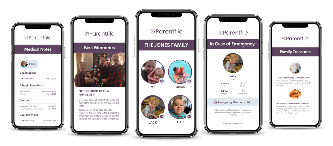 Parentfile | Save what matters most, all in one place