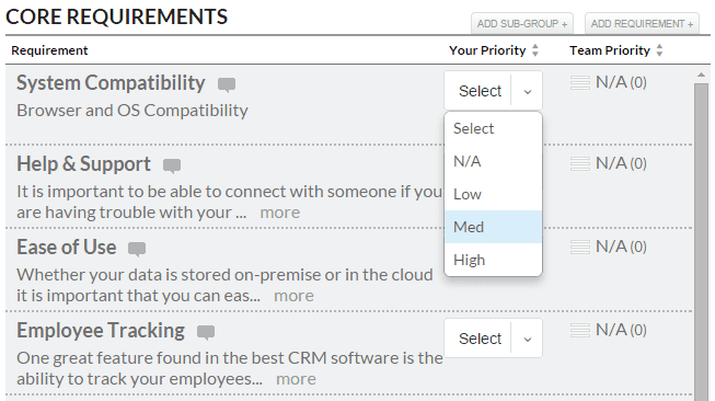 Software Requirements Checklist General - SaaSworthy