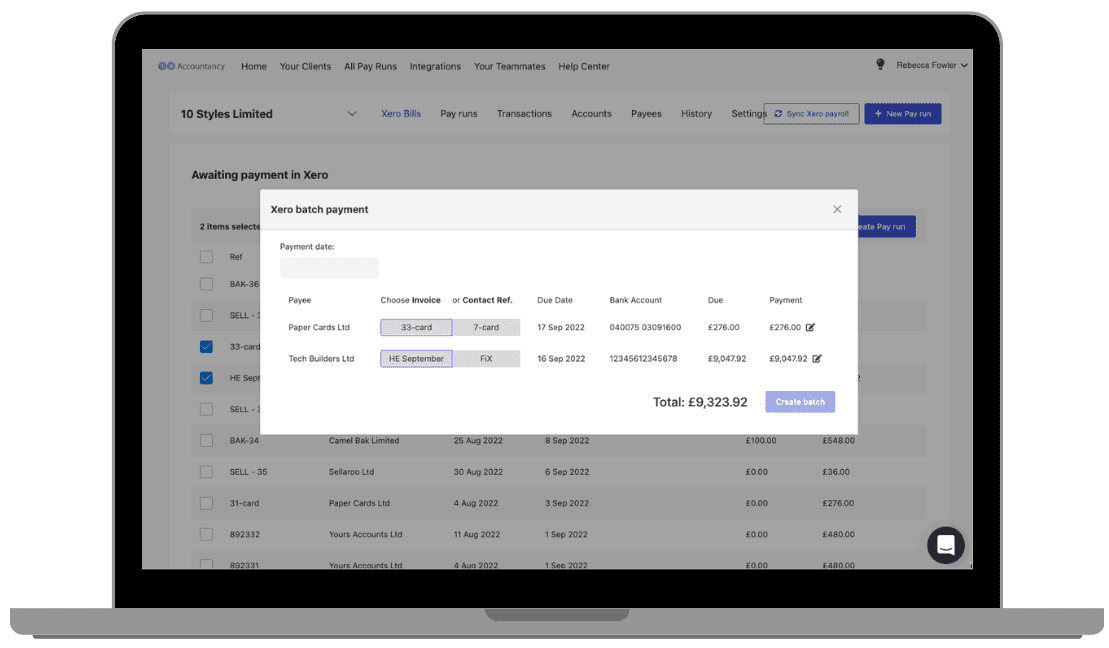 Quick and easy bulk supplier and payroll payments.
