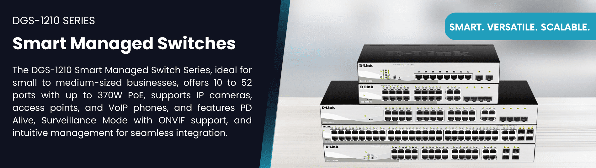 DGS-1510 Smart Managed Switch Series | Scalable Stacking Power.