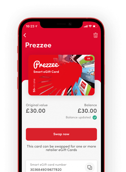 Prezzee Smart eGift Card | Instant free delivery