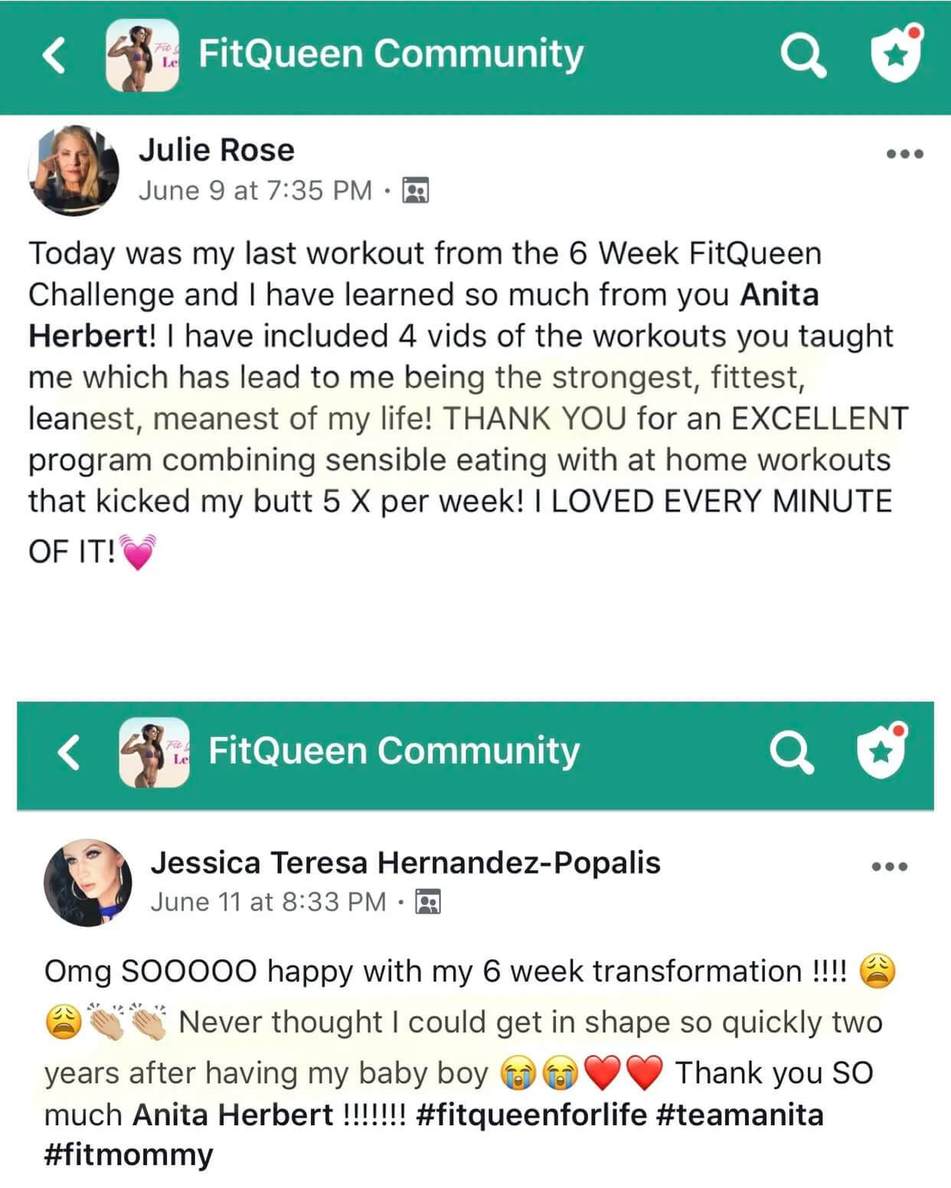 Anita Herbert -Project Hourglass FitQueen Challenge