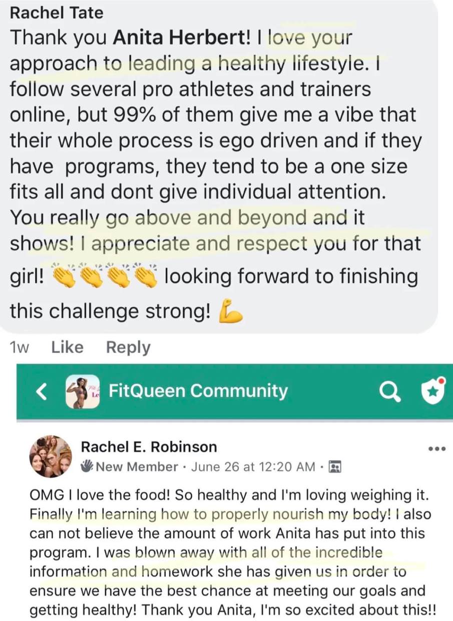 Anita Herbert -Project Hourglass FitQueen Challenge