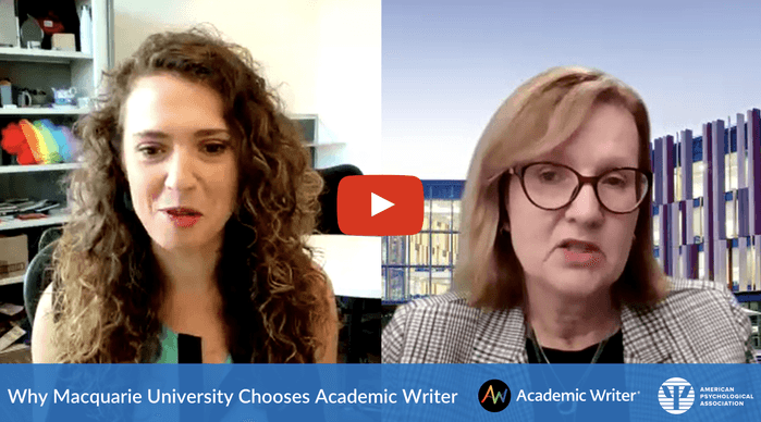 APA | Academic Writer Institutional Trial