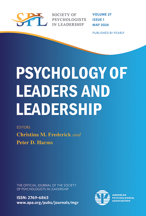 APA Journals: Industrial and Organizational Psychology | APA