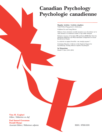 Journals | Canadian Psychological Association