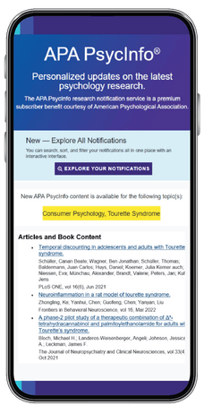APA PsycInfo® research services