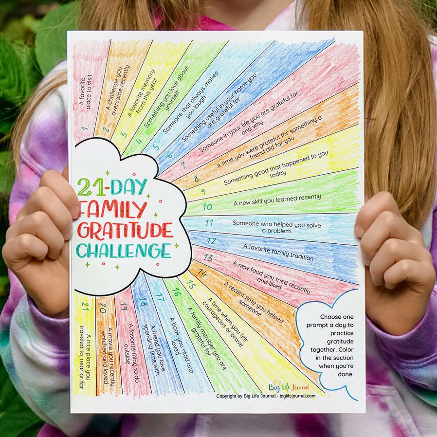 21-Day Family Gratitude Challenge - Big Life Journal