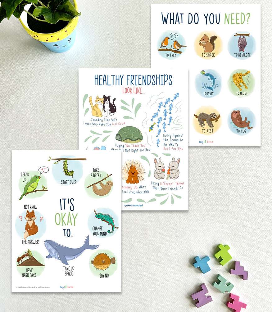 "Self-Awareness Poster Collection"- Big Life Journal