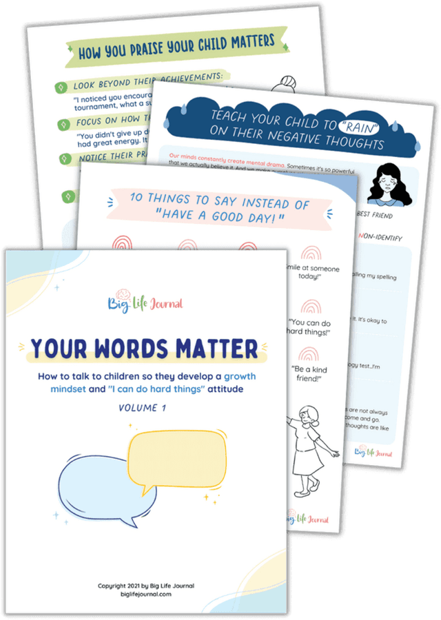 Your Words Matter Printable Kit from Big Life Journal