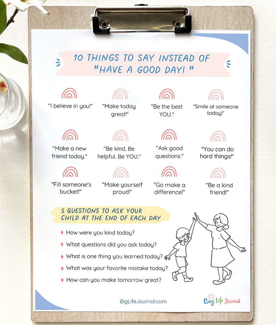 Your Words Matter Printable Kit from Big Life Journal