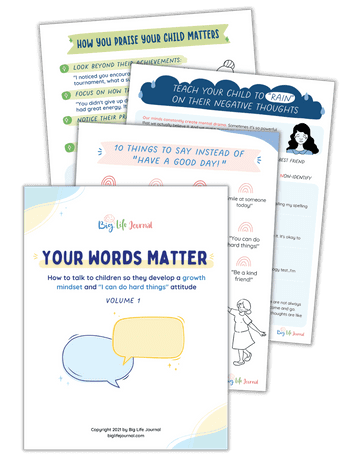 Your Words Matter Printable Kit from Big Life Journal