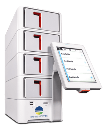 The new BIOFIRE® SPOTFIRE® Respiratory (R) Panel on the new BIOFIRE ...