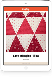 Love Triangles Pillow | Craftsy
