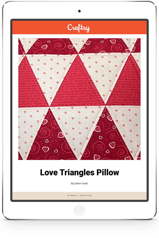 Love Triangles Pillow | Craftsy
