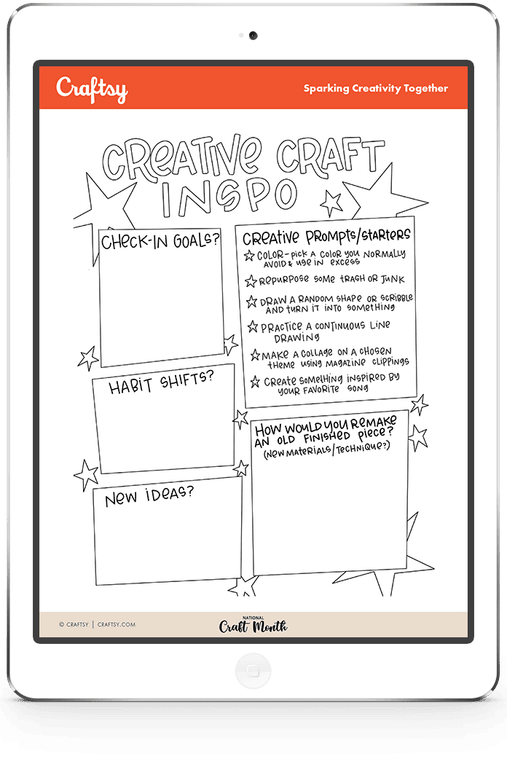 Creative Craft Inspo & Coloring Page | Craftsy