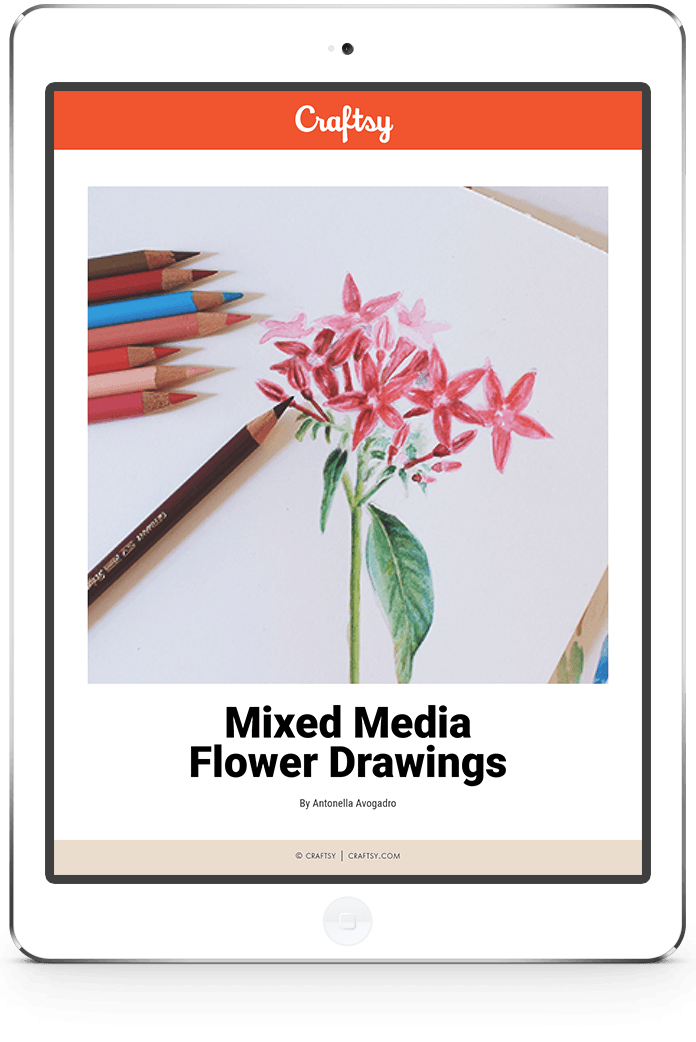 Mixed Media Flower Drawings | Craftsy