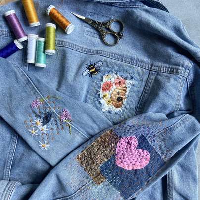 Visible Mending: Patching and Embroidery | Craftsy