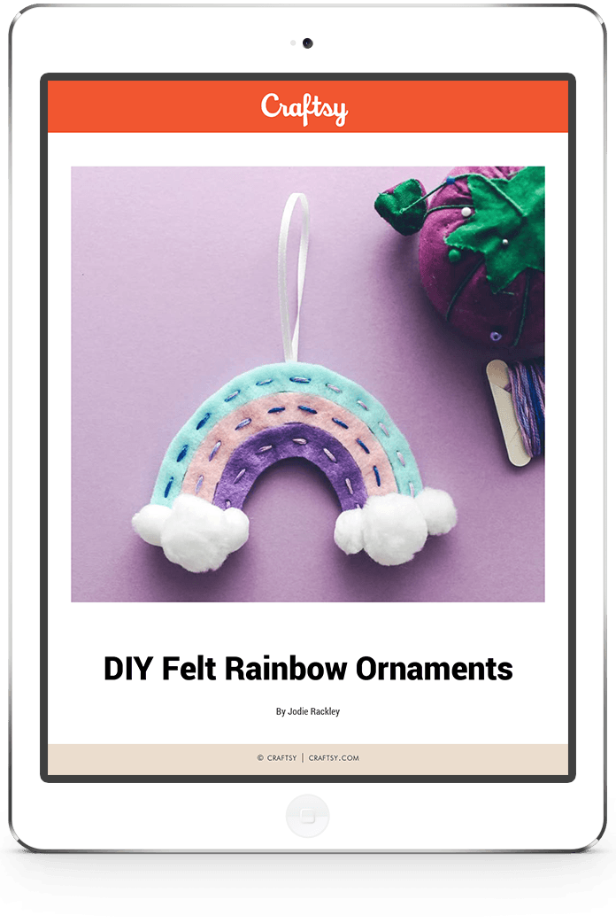 Rainbow Felt Ornament | Craftsy