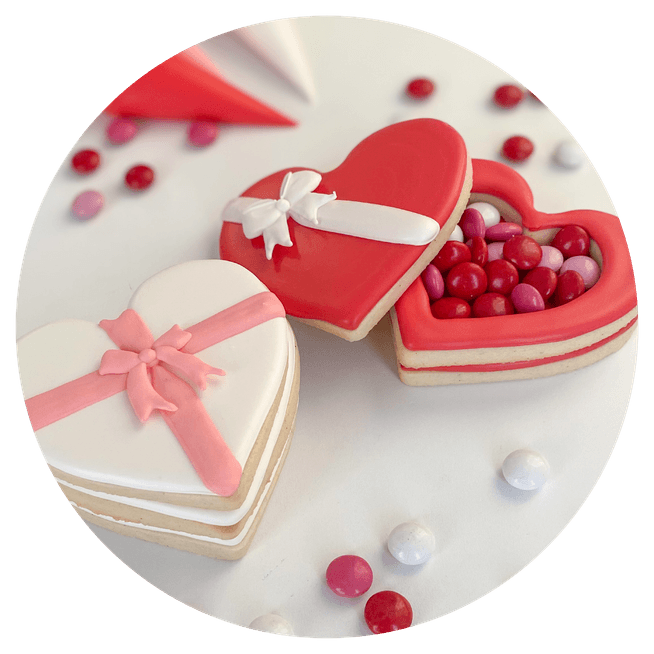 Valentine’s Cookie Box | Creative Cake Design