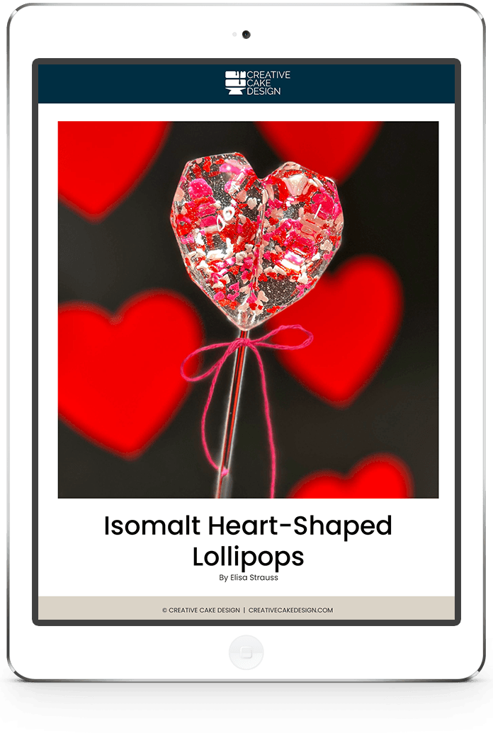 Isomalt Heart-Shaped Lollipops | Creative Cake Design