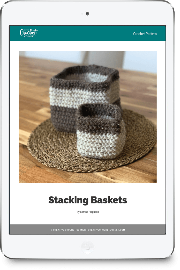 Stacking Baskets Pattern | Creative Crochet Corner
