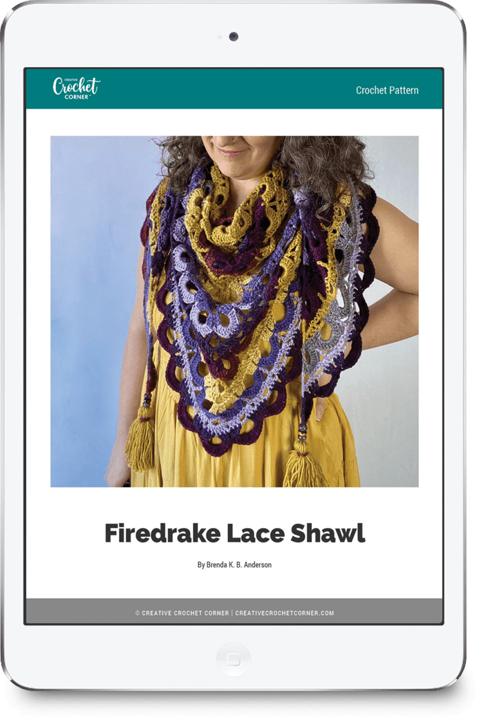 Firedrake Lace Shawl | Creative Crochet Corner