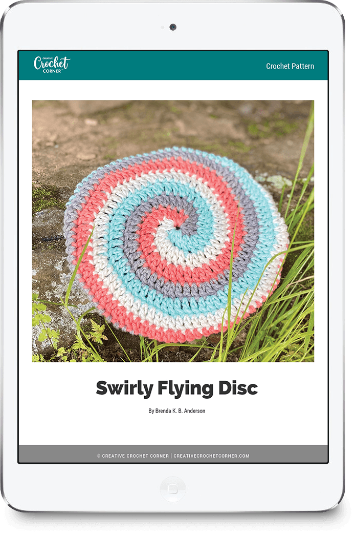 Swirly Flying Disc | Creative Crochet Corner