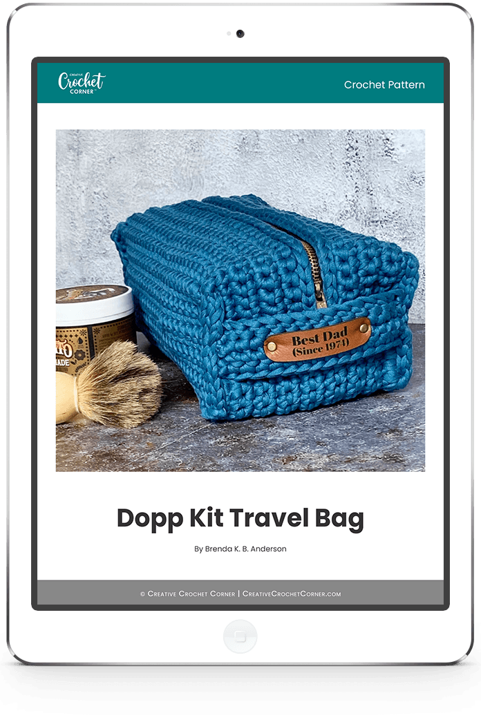 Dopp Kit Travel Bag | Creative Crochet Corner