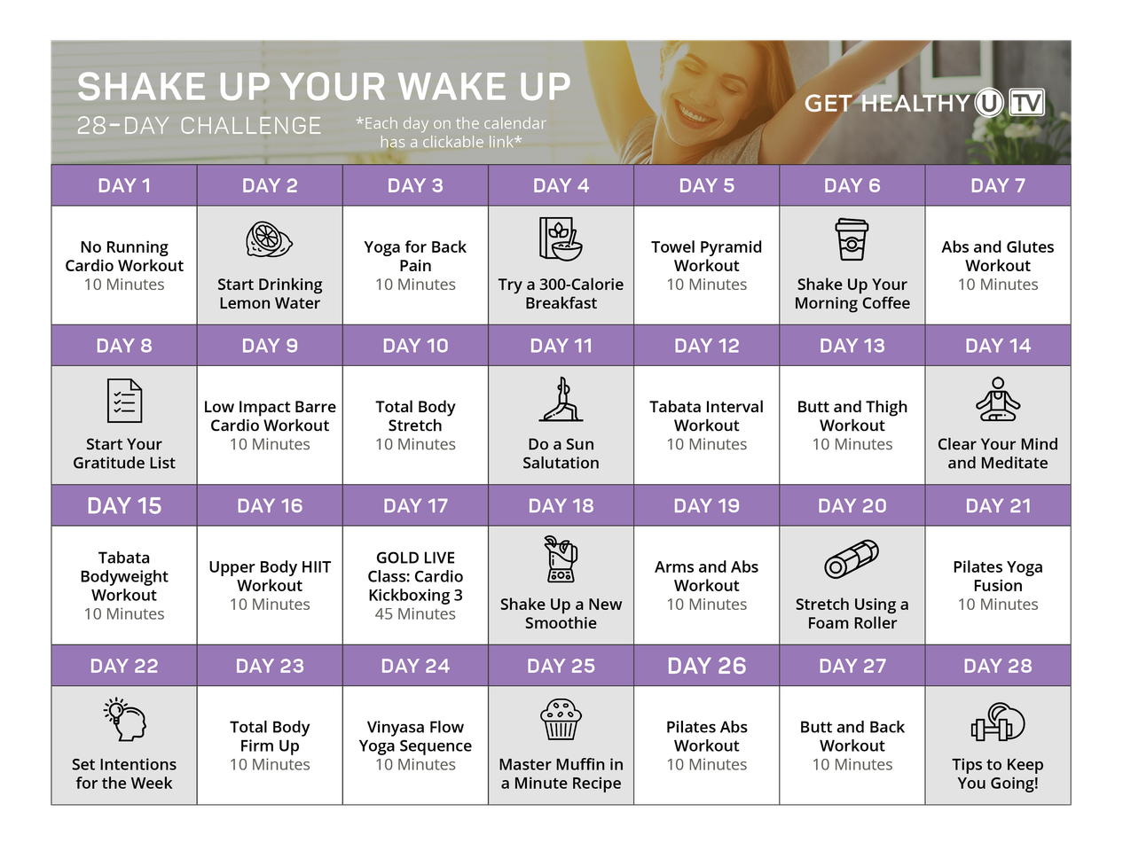 Shake Up Your Wake Up Challenge | Get Healthy U TV