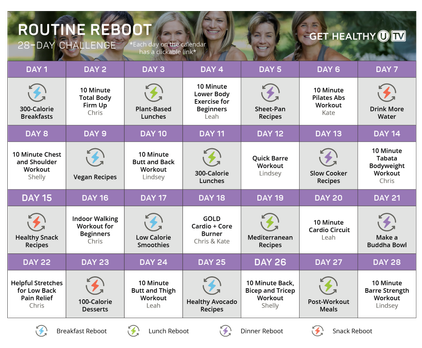 Routine Reboot 28-Day Challenge | Get Healthy U TV