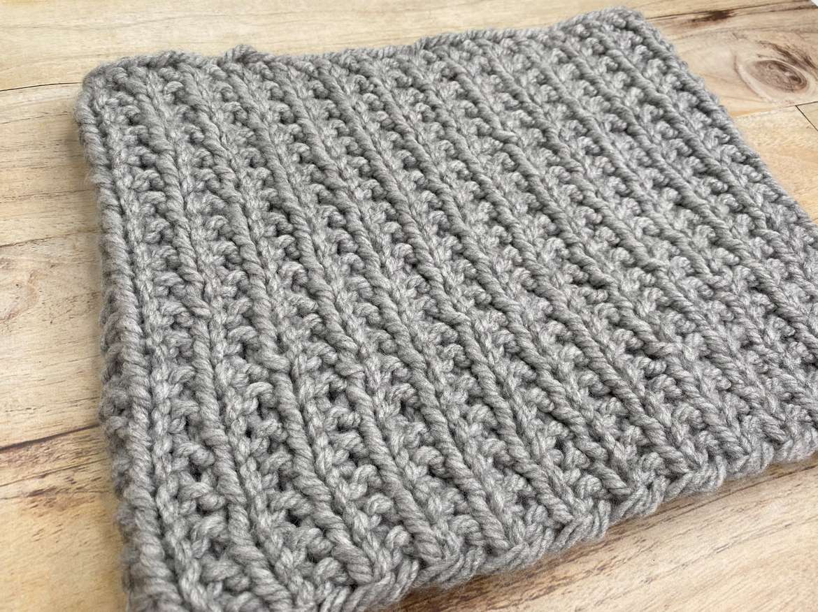 Chunky Broken Rib Cowl | The Knitting Circle