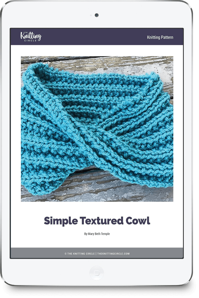 Simple Textured Cowl | The Knitting Circle