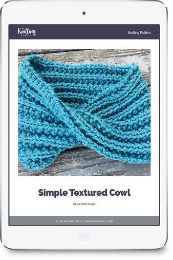Simple Textured Cowl | The Knitting Circle