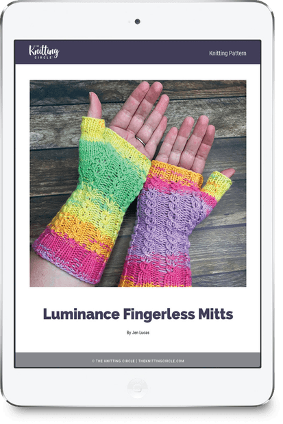 Luminance Fingerless Mitts | The Knitting Circle