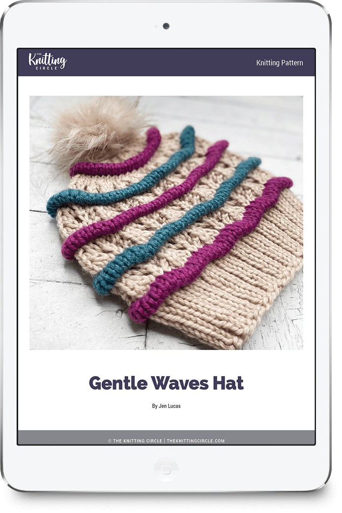 Gentle Waves Hat | The Knitting Circle