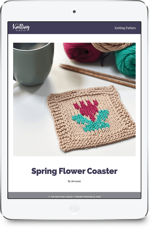 Spring Flower Coaster | The Knitting Circle