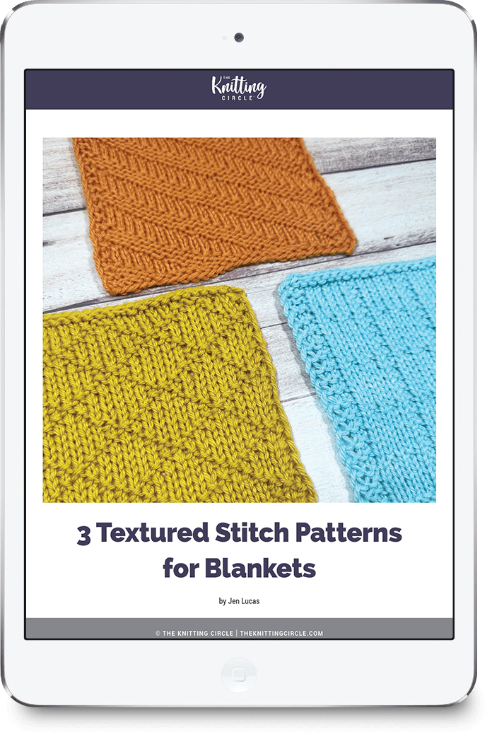 3 Textured Stitch Patterns for Blankets | The Knitting Circle