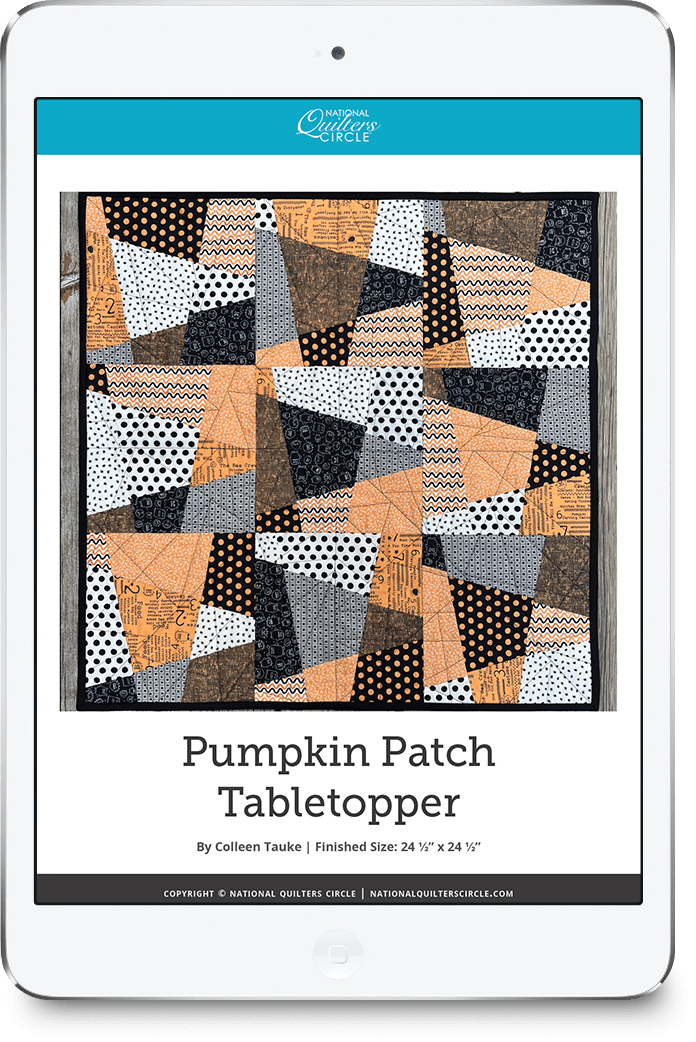 Pumpkin Patch Tabletopper | National Quilters Circle