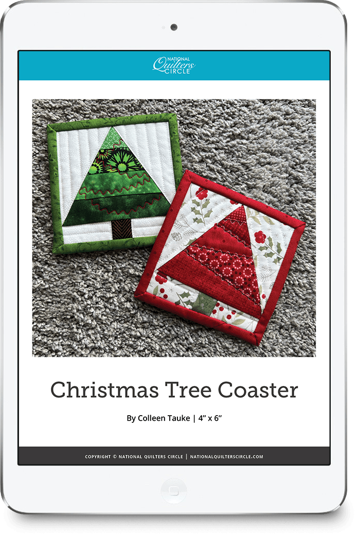 Christmas Tree Coaster | National Quilters Circle