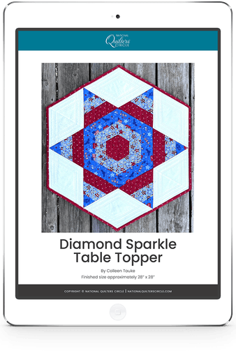 Diamond Sparkle Table Topper | National Quilters Circle
