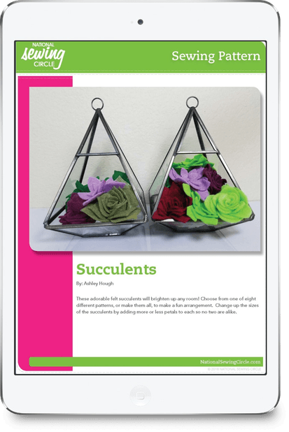 Felt Succulent | National Sewing Circle