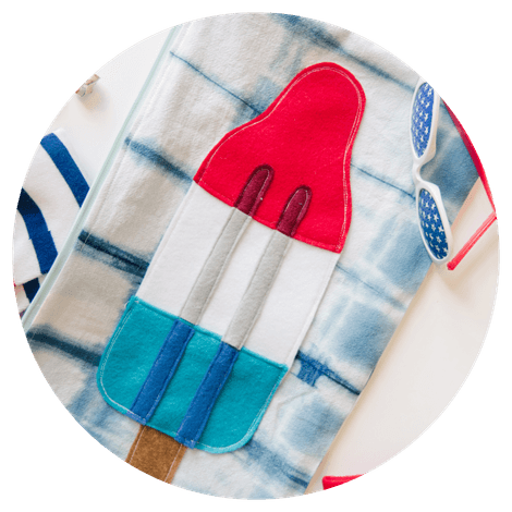 Bomb Pop Zipper Pouch | National Sewing Circle