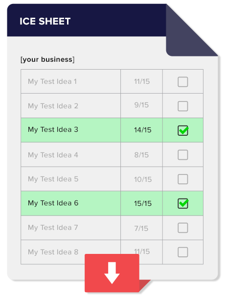 Downloadable ICE Scoring Template | Download it now FREE!
