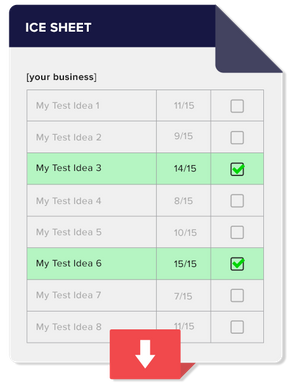 Downloadable ICE Scoring Template | Download it now FREE!