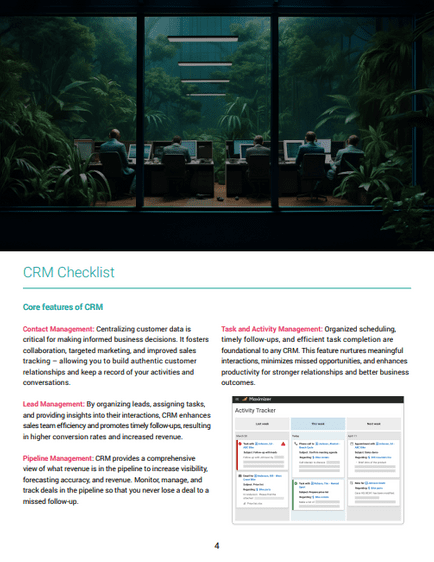 Download our CRM Checklist today
