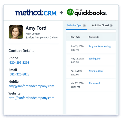 Method:CRM Demo | Watch the #1 Rated QuickBooks and Xero CRM in action